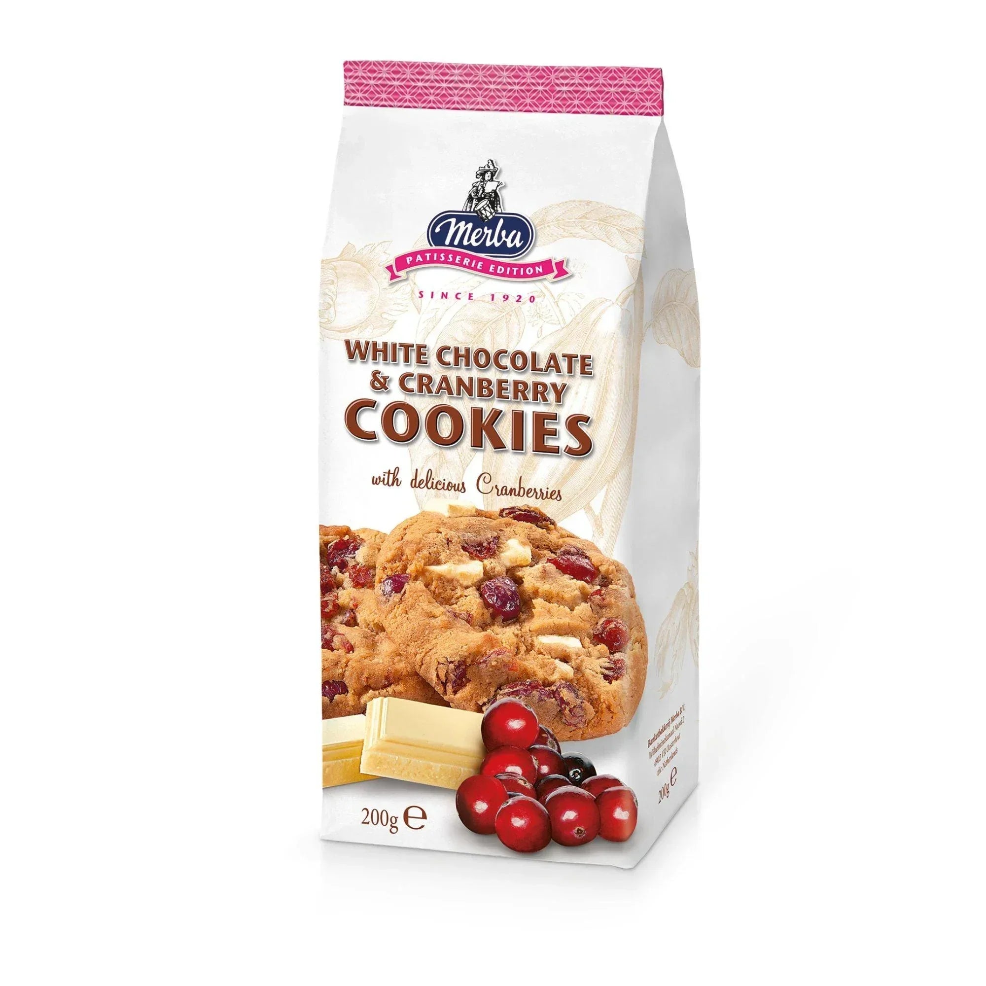 Buy White Chocolate And Cranberry Patisserie Cookies Online - Merba ...