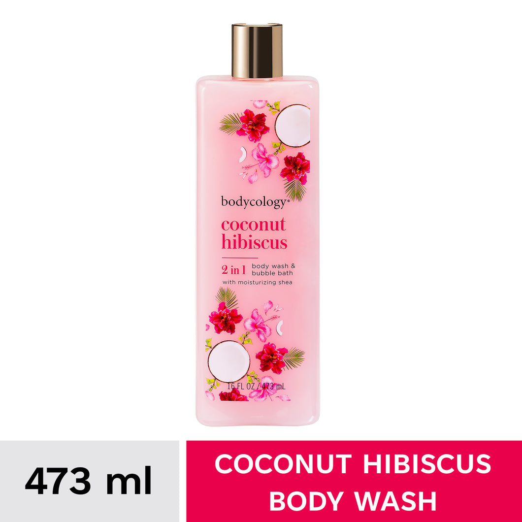 Bodycology Coconut Hibiscus 2 In 1 Moisturizing Body Wash 16 Ounce