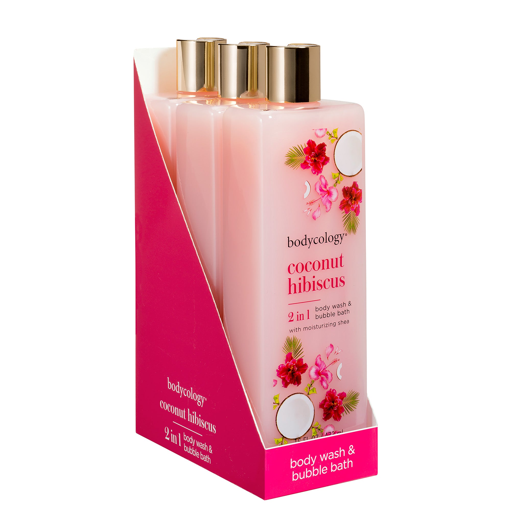 Bodycology Coconut Hibiscus 2 In 1 Moisturizing Body Wash 16 Ounce